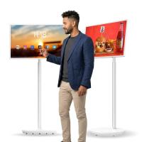 China Portable 32 Inch Incell Touch Display Screen Rotate USB Wifi Smart Online Television TV for Work Studying Gaming for sale