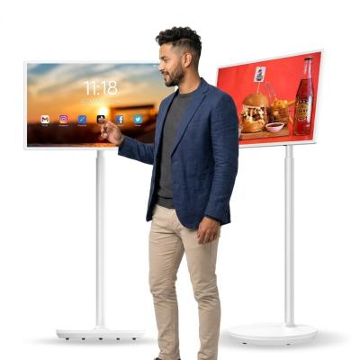 China Portable 32 Inch Incell Touch Display Screen Rotate USB Wifi Smart Online Television TV for Work Studying Gaming for sale