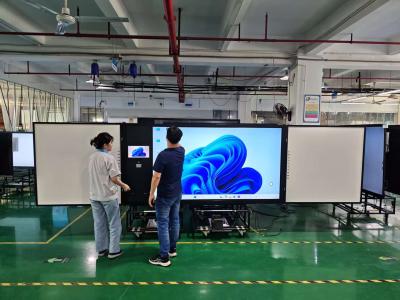 China 110inch Interconnected Blackboard Smart Whiteboard Interactive Flat Panel Display All In One for sale