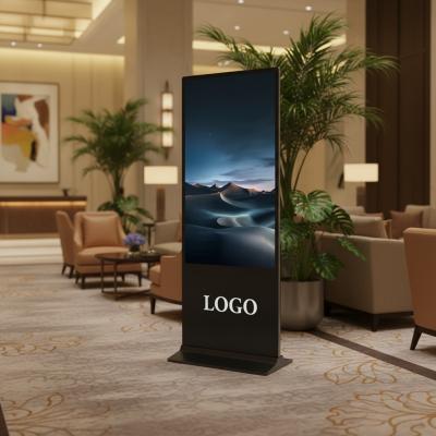 China 55/65/75 Indoor Touch Screen LCD Advertising Totem Vertical Kiosk CMS Software LED Display Digital Signage and Displays for sale