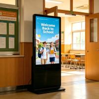 China 43/49/55/65/75 inch Floor standing Commercial Display Touch Screen Kiosk Advertising Digital Signage for sale