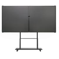 China AIO 75 Inch Smart Touch Panel Android Win Sided Boards With Cam Mic Mobile Stand For Meeting University for sale