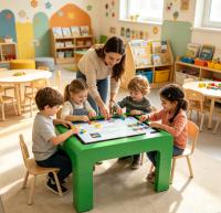 China Interactive Touch Table Smart Touch Screen tables for Kids 43 inch for sale