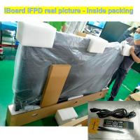China iBoard Interactive Flat Panel 86 Inch 4k Resolution Smart Touch with New Android System Equipment for Classroom Office Meeting for sale