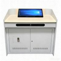 China 23.8 Inch Digital Podium Touch Table Desk Cabinet For Classroom Teaching Office Meeting for sale