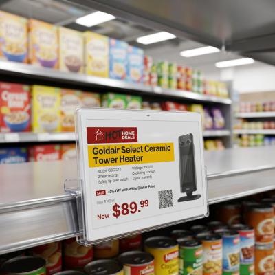 China Smart office Super Market E-Ink Display Price Tag 4 Color Electronic Shelf Label for sale