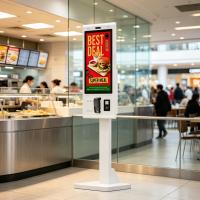 China Self-ordering Kiosk 27 inch Floor-standing for Restaurant Dining ordering for sale
