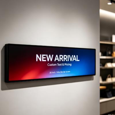China Indoor Stretched Bar LCD Display Advertising Display for shelf digital signage for sale