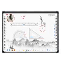 China 86 Inch Interactive Whiteboard with 20 Point Capacitive Touch Screen and 8 MP Pixel Visualizer for Conference and Education for sale