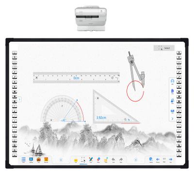 China iBoard Factory Digital Smart Whiteboard Aluminum Frame Nano Ceramic Surface For Classroom Teaching Touch Panel Interactive Whiteboard for sale