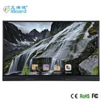 China 65 Inch LED Interactive Whiteboard, Android Smart Flat Panel 20/40 Touch Points Infrared Black Color for sale