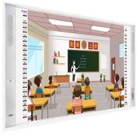 China Multifunctional All In One Infrared Interactive Whiteboard With Central Control Microphone Audio for sale