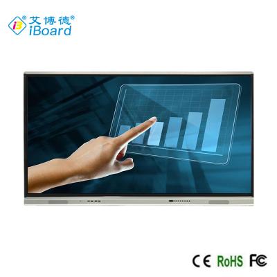 China 65'' Multi Touch Screen Monitor Interactive Whiteboard Black Aluminium Frame for Conference for sale