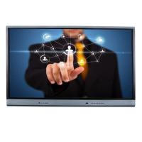 China 40 Touch Points Multi-Touch Screen with Infrared Ultra Fine Touch 86 Inch Panel optional with camera mic speaker wireless click share for sale