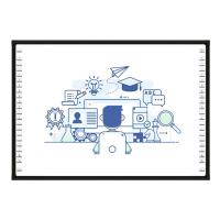 China Writing Software Infrared Digital Interactive Whiteboard Smart Board For Teaching 10/20 Points for sale