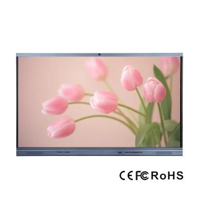 China Android 9.0 Smart LED Board Infrared Touch Screen Monitor With Built In Camera And MIC for sale