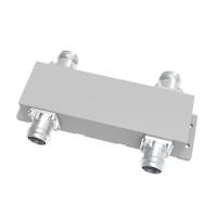 China 600-4000MHz 2-in 2-out 4.3-10 Female Hybrid Coupler with -163dBc PIM and 500W Power Handling for sale
