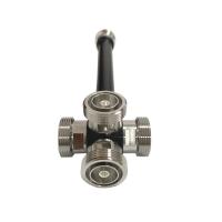 China 698-3800MHz 4 Way DIN Female Power Splitter - 500W Capacity, -160dBc PIM for DAS Systems for sale