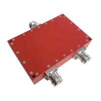 China 138-960MHz 2 Way Wilkinson Power Divider 4.3-10 Mini DIN Female IP65 50 Ohm for sale