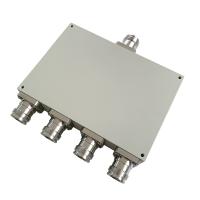 China 550-2700MHz 4 Way 4.3-10 Female Wilkinson Power Divider Low PIM -153dBc for sale
