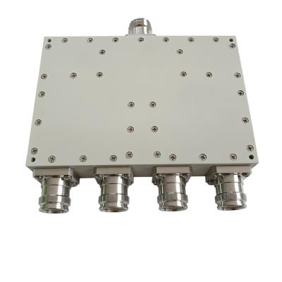 China 550-2700MHz 4-Way 4.3-10 Female Wilkinson Power Divider with ≤7dB Loss and IP65 Rating for sale
