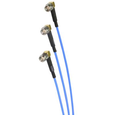 China Custom RoHS RF Test Cables Silver Plated Copper 26.5GHz 50Ω with 1500V DC Voltage Rating for sale