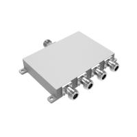 China 350-520MHz 4 Way N Female Wilkinson Power Divider 50 Ohm IP65 50W for sale