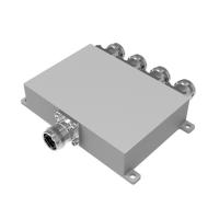 China 350-520MHz 4 Way 4.3-10 Female Wilkinson Power Divider 50 Ohm IP65 for sale