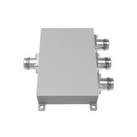 China 350-520MHz 3 Way 4.3-10 Female Wilkinson Power Divider 50W IP65 for sale