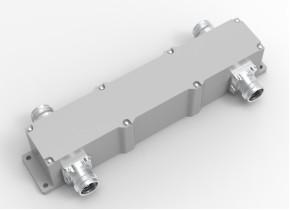 China 340/380-2700MHz 2in 2out 4.3-10 Female Hybrid Coupler 500W for DAS IBS for sale