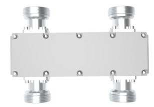 China 600-4200MHz 2in 2out DIN Female Hybrid Coupler 50 Ohm 3dB for Signal Splitting for sale