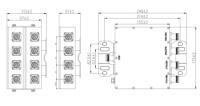 China Quad Band Combiner 1710-4000MHz 4.3-10 Female IP67 200W RF Combiner for sale