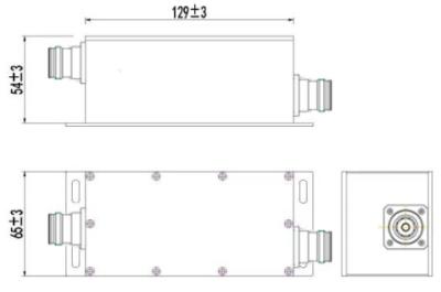 China 698-4000MHz 10W RF Attenuator 4.3-10 Female to Female Low PIM for sale