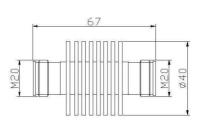 China DC-4000MHz 10W 4.3-10 Female Attenuator 3dB 5dB 20dB 30dB 40dB Low VSWR for sale