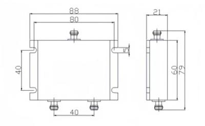 China 698-2700MHz 2Way SMA Female Wilkinson Power Splitter 50 Ohm Indoor for sale
