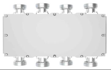 China 2550-4960MHz 4:4 DIN Female Hybrid Combiner 500W IP65 for sale