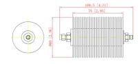 China DC-6000MHz 50W SMA Attenuator 30dB Male to Female RF Coaxial for sale