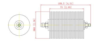 China DC-6000MHz 50W SMA Attenuator 30dB Male to Female RF Coaxial for sale
