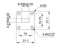 China 21.7-33GHz WR-34 Waveguide Load 2W High Power Termination VN-WGLD-2133-WR34 for sale