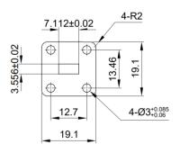China 26.5-40GHz WR-28 Waveguide Load 2W VSWR ≤1.03 VN-WGLD-2640-WR28 for sale
