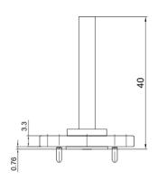 China 33-50GHz WR-22 Waveguide Load 2W VSWR 1.06 VN-WGLD-3350-WR22 for sale