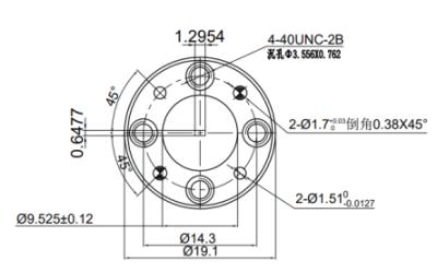 China 145-220GHz WR-5 Waveguide Load 0.3W VSWR ≤1.25 VN-WGLD-145220-WR5 for sale