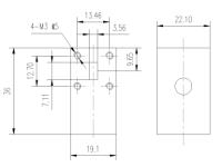 China 26.5-40GHz WR-28 Waveguide Circulator 25W High Isolation 17dB for Radar Systems for sale