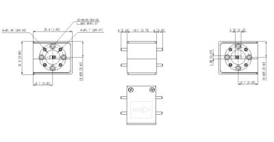 China 64-71GHz WR-12 Waveguide Isolator 0.8dB Insertion Loss 17dB Isolation for sale