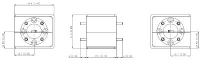 China 75-80GHz WR-12 Waveguide Isolator 18dB Isolation 0.8dB Insertion Loss VN-WGISO-7580-WR12 for sale