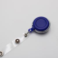 China Deyi Retractable PVC Badge ReelCarabiner and Belt Clip Badge Reels Retractable with Key Chain for Office Worker Doctor N for sale