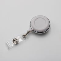 China Deyi Retractable PVC Badge ReelCarabiner and Belt Clip Badge Reels Retractable with Key Chain for Office Worker Doctor N for sale