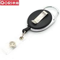 China Deyi Badge Reel Retractable Heavy Duty With 360° Swivel Carabiner Clip Funny Fueled for sale