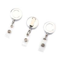 China Deyi Silver Color ID Card Badge Reel for sale
