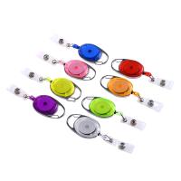 China Deyi Retractable Badge Reel Batch Holder Name ID Badge Clips Office Worker Doctor Nurse for sale